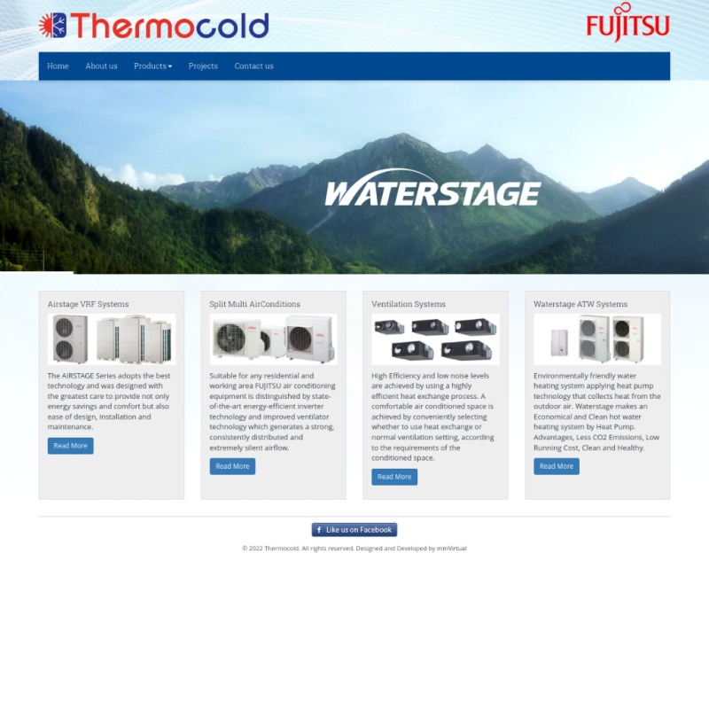 Thermocold Ltd - Cyprus web design