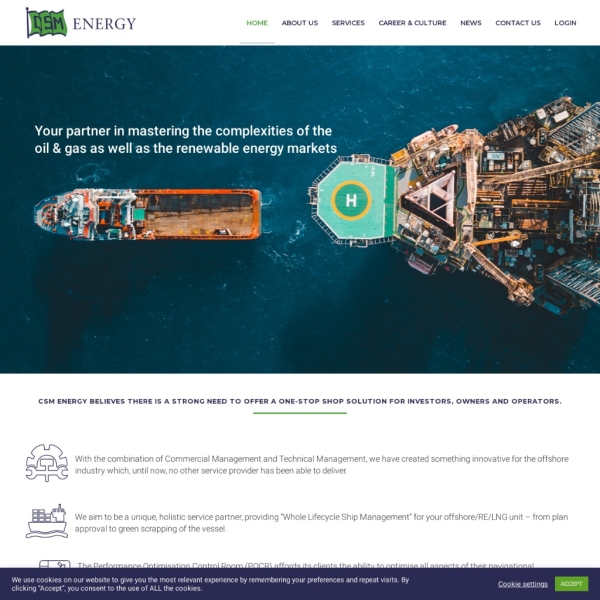 CSM Energy - Cyprus web design