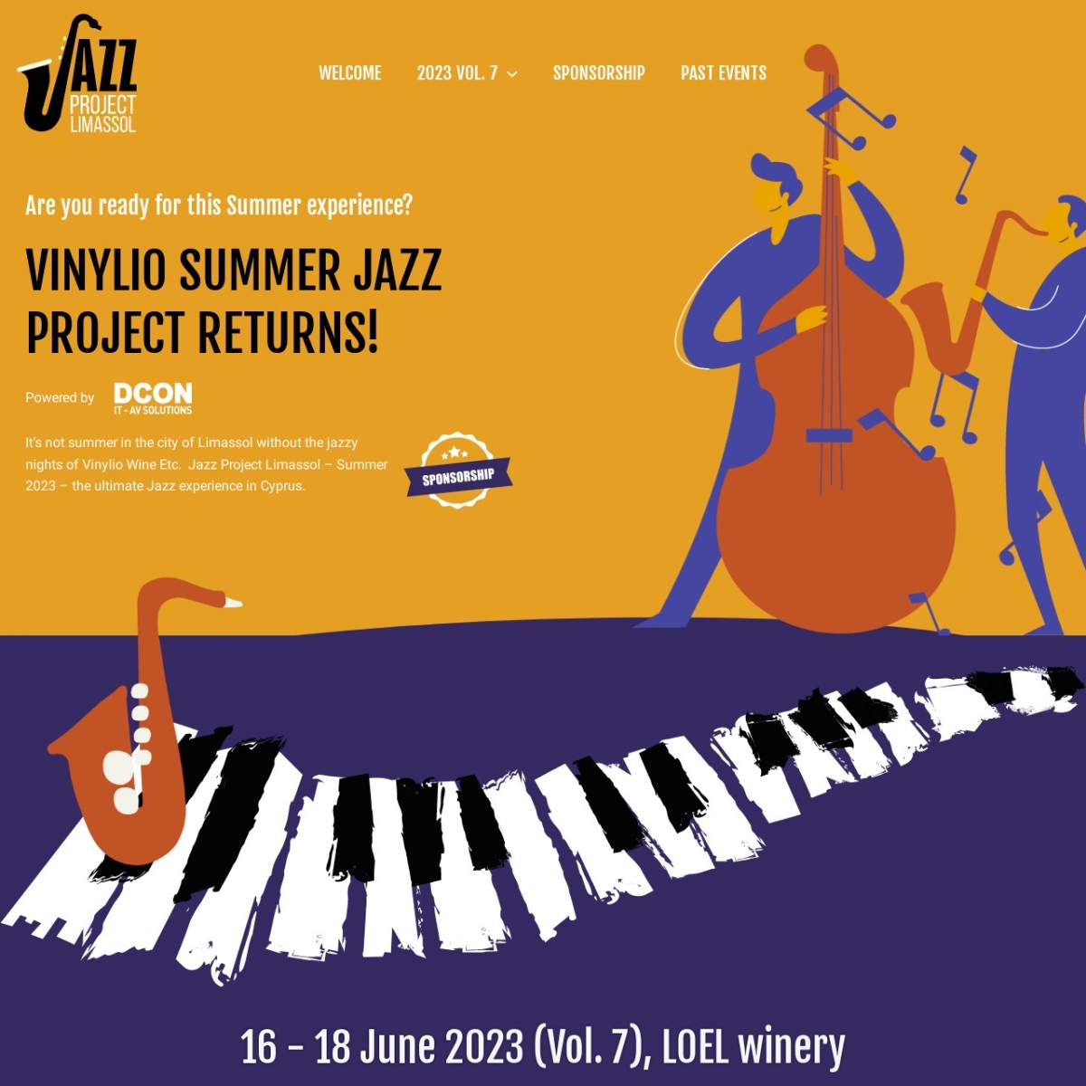 Jazz Project Limassol - Cyprus web design