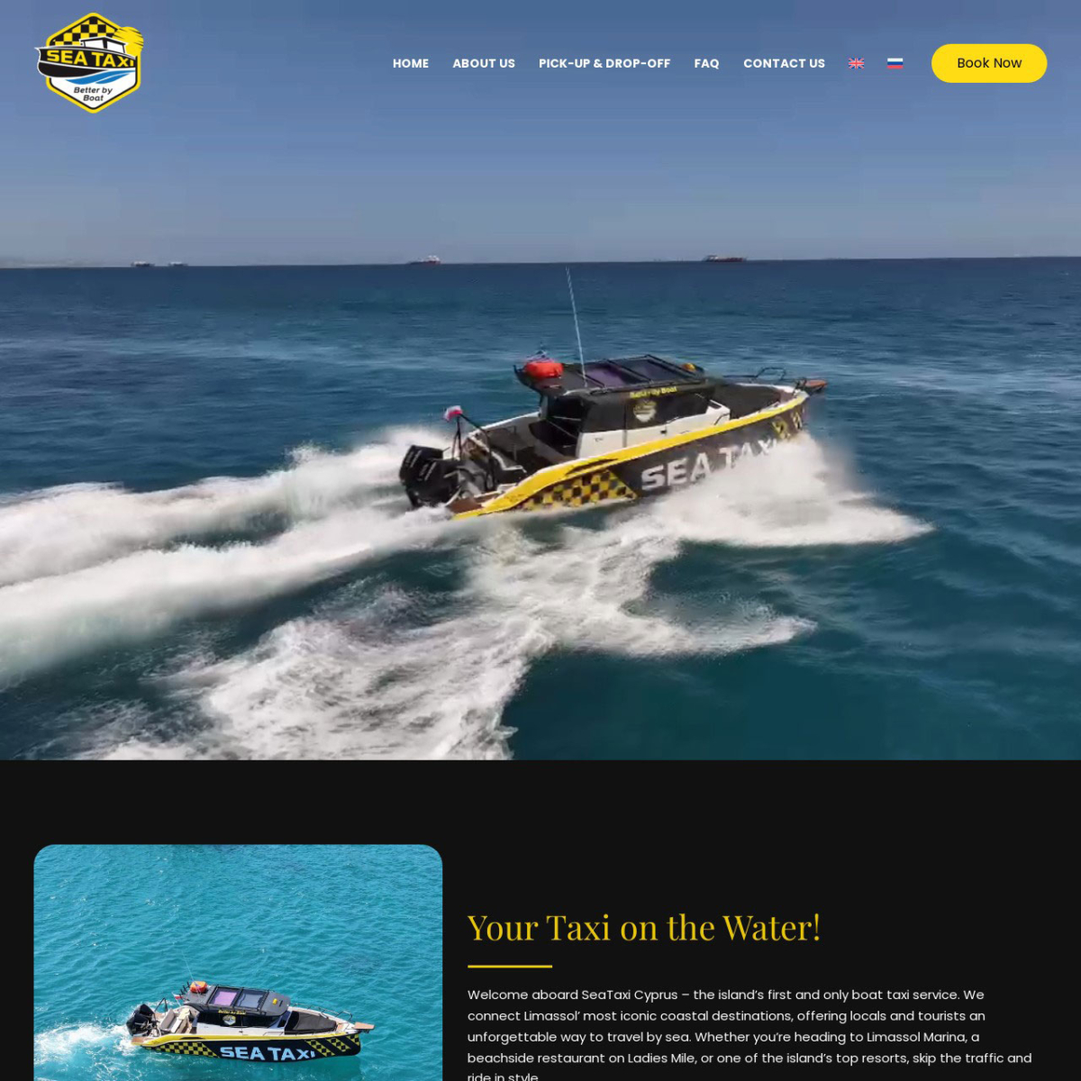 Sea Taxi Cyprus - Cyprus web design